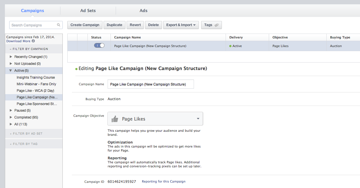 Facebook Advertising Campaign Structure: A Hands On Tour - Jon Loomer ...