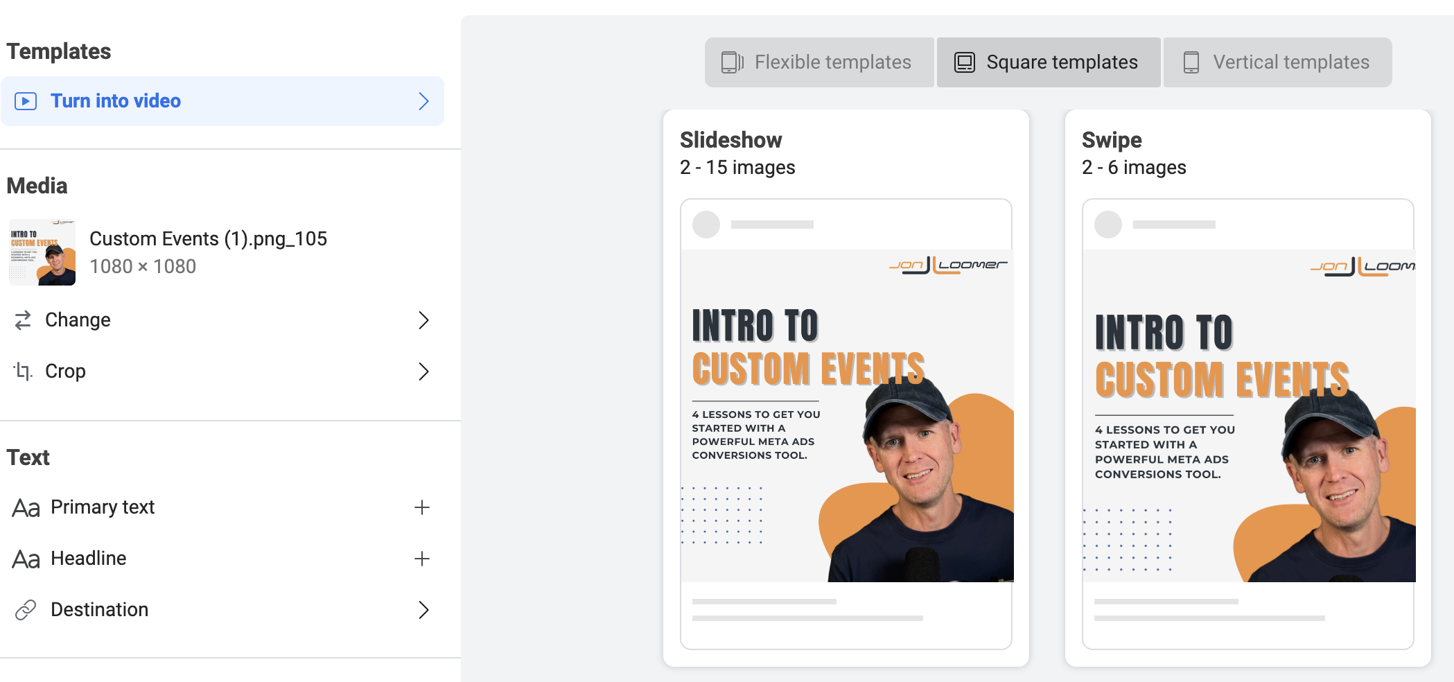 Customize Meta Ad Creative by Placement - Jon Loomer Digital