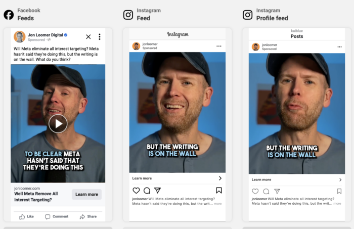 Use 4x5 Creative for Feeds - Jon Loomer Digital