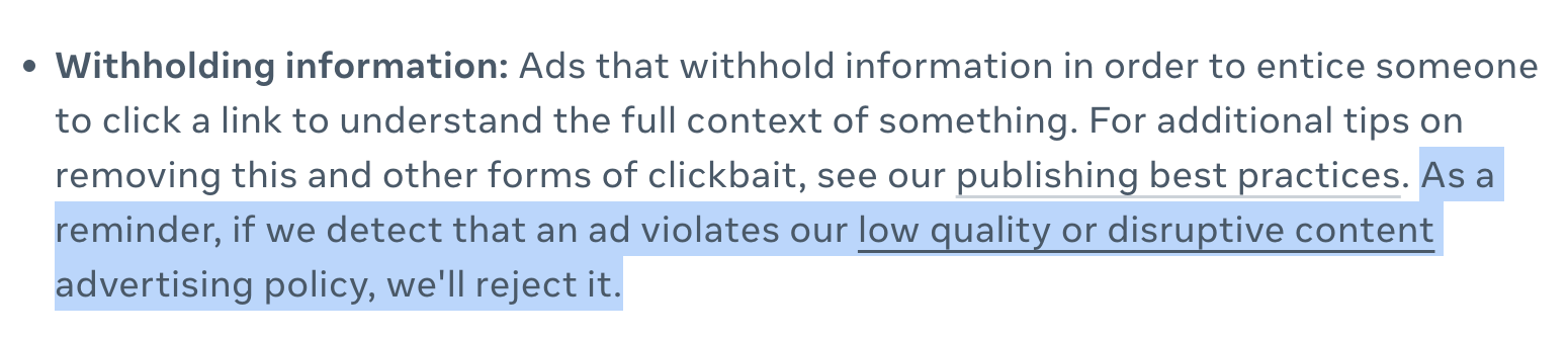 Low-Quality Ad Content and Post-Click Experiences - Jon Loomer Digital