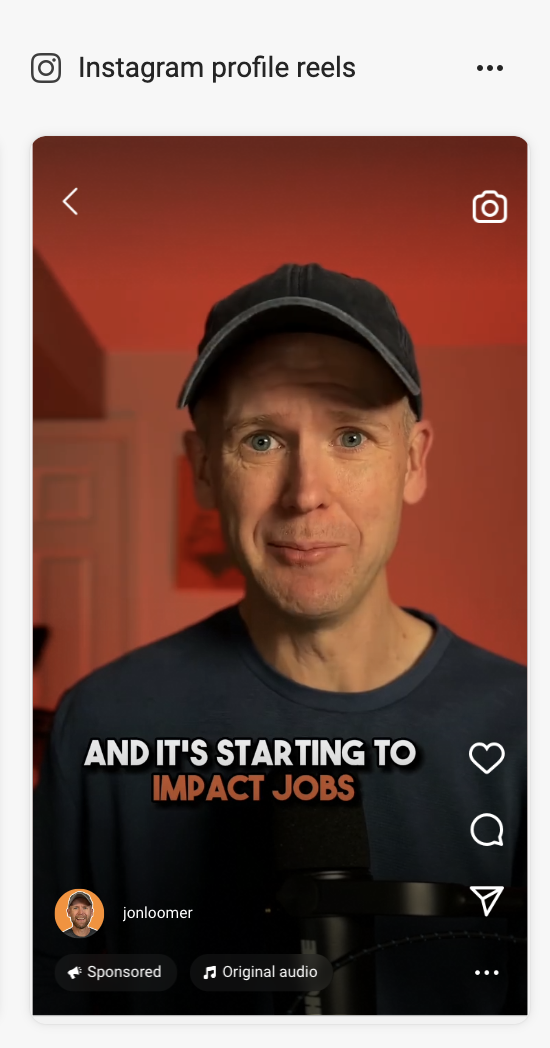 New Placement: Instagram Profile Reels - Jon Loomer Digital