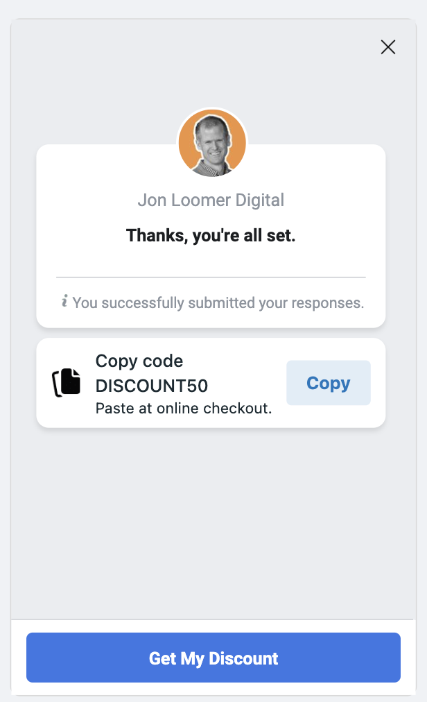 Redeem Promo Code for Lead Forms - Jon Loomer Digital