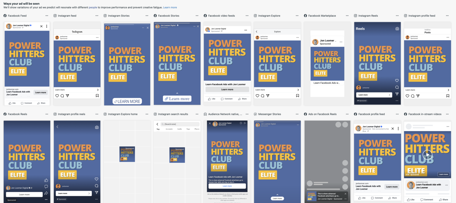 Safe zone template for all meta ad placements - suurvali